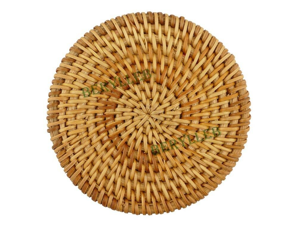High Grade Handmade Bamboo Coaster D9.8cm * Free Shipping