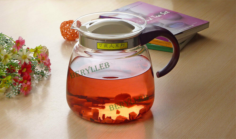High Grade Clear Glass Kettle for Gas Stove 1800ml 60.5fl. oz * Free ...