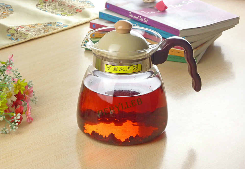 High Grade Clear Glass Kettle for Gas Stove 860ml 28.9fl. oz * Free ...